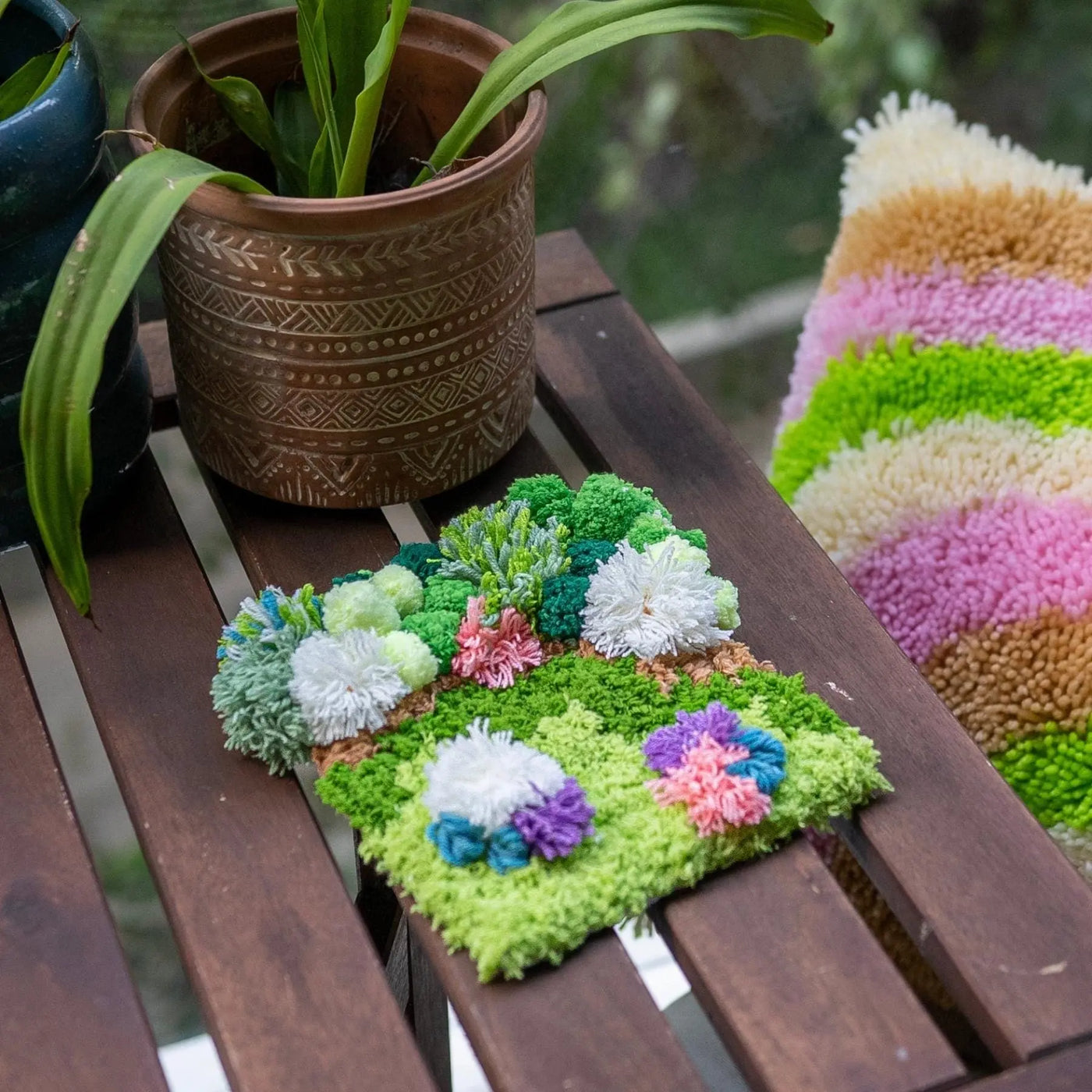 FLOWER PATCH - Moss Coaster Kit