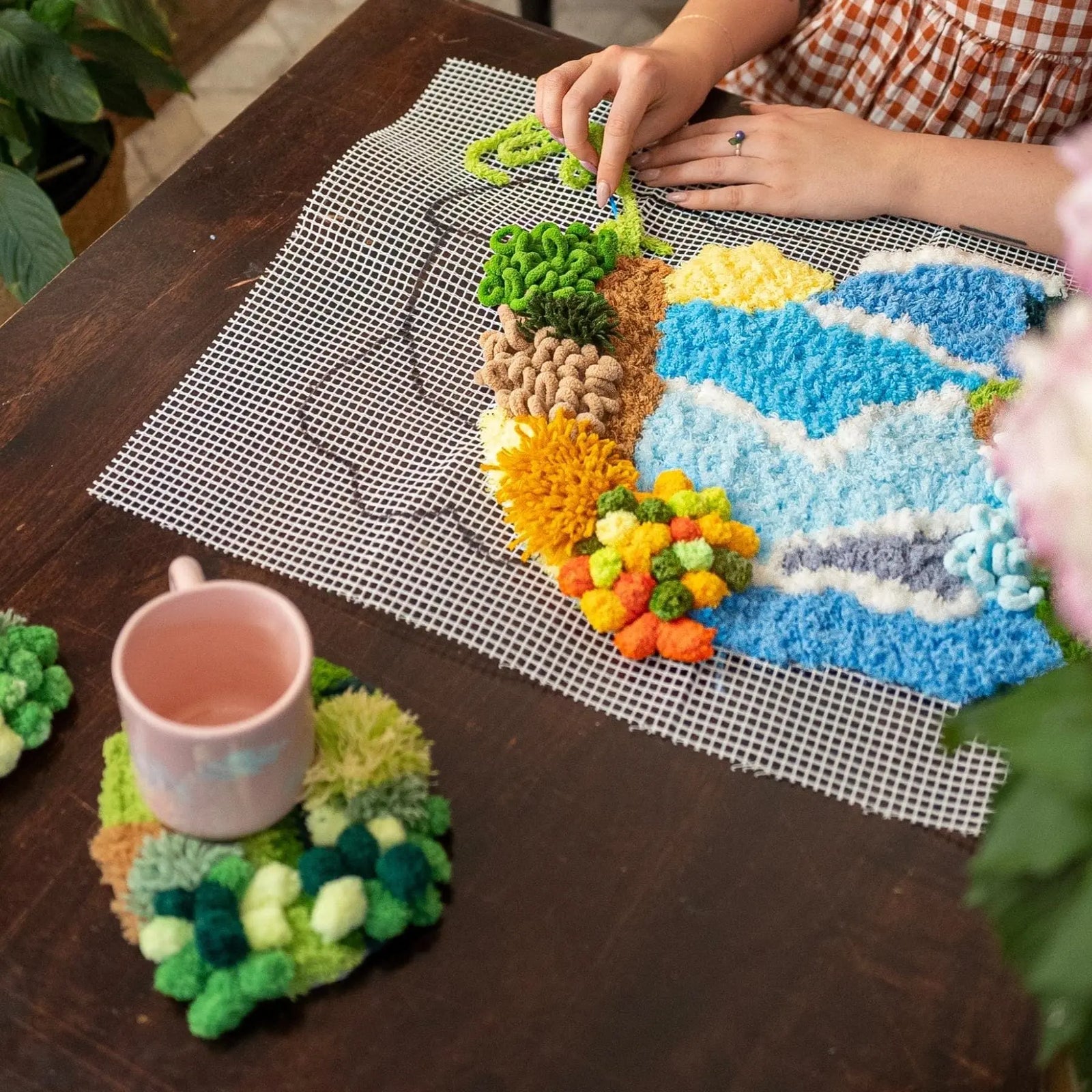 GRASSY GARDEN Moss Coaster Kit