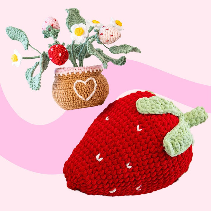 Easy Learn Crochet Strawberry Bundle