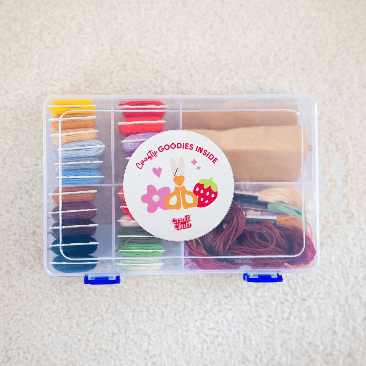 Customizable Craft Supplies Storage Container - Organize Your Space