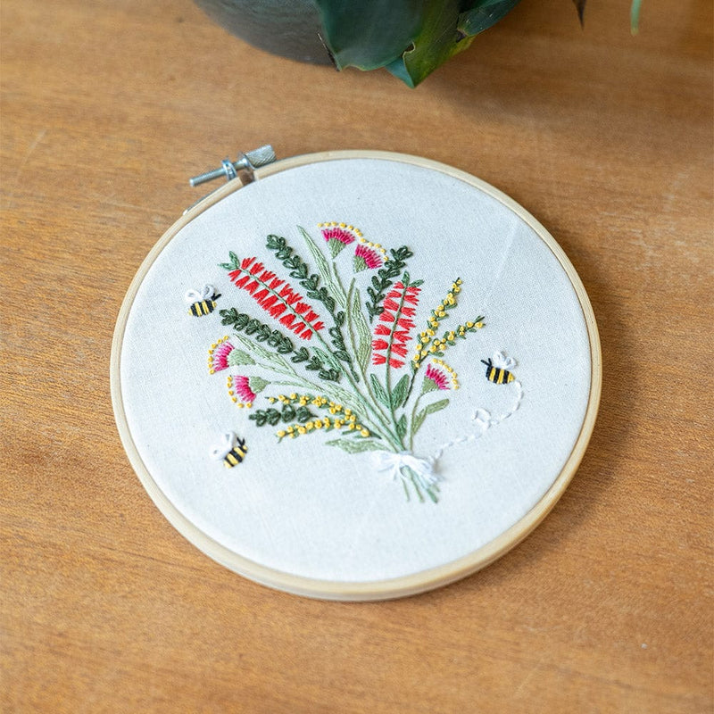 Australian Native Bouquet Embroidery Kit | Buy Embroidery Kits Online