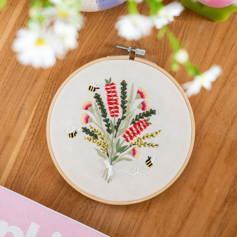 Australian Native Bouquet Embroidery Kit | Buy Embroidery Kits Online