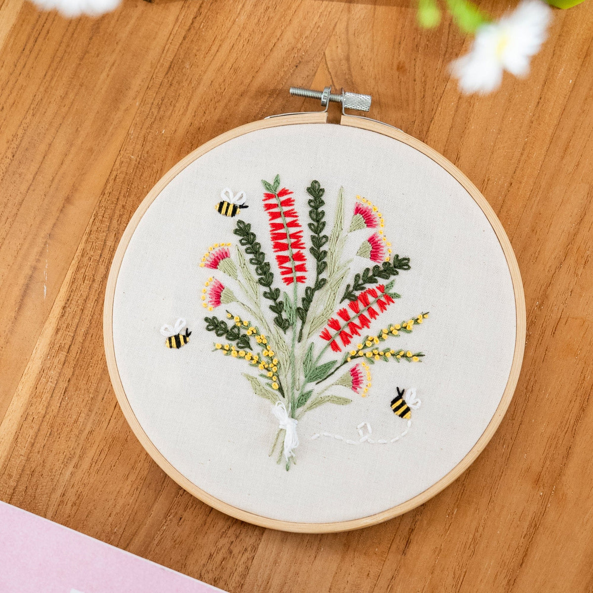 Australian Native Bouquet Embroidery Kit | Buy Embroidery Kits Online