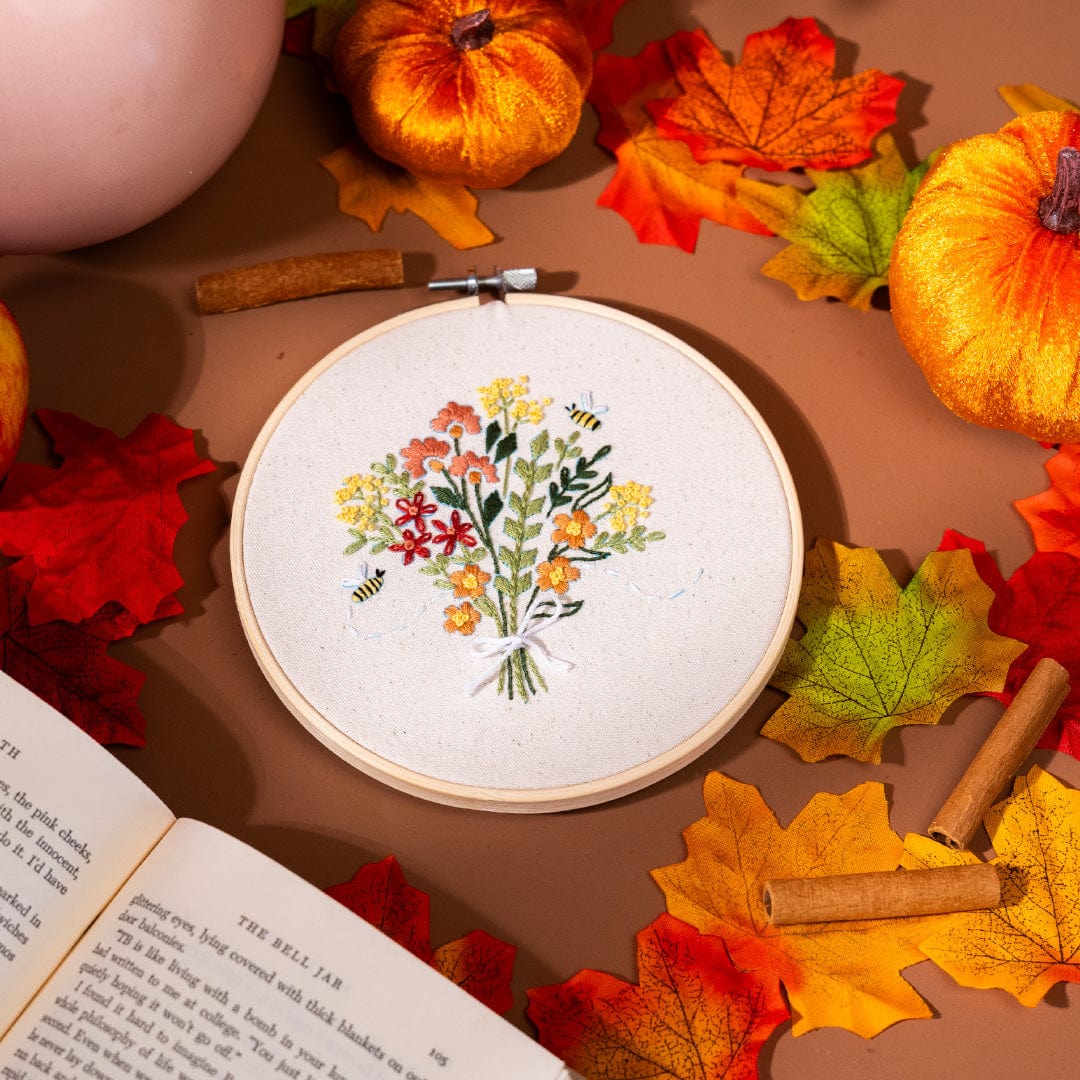 BUZZING BOUQUET Embroidery Kit | Buy Embroidery Kits Online