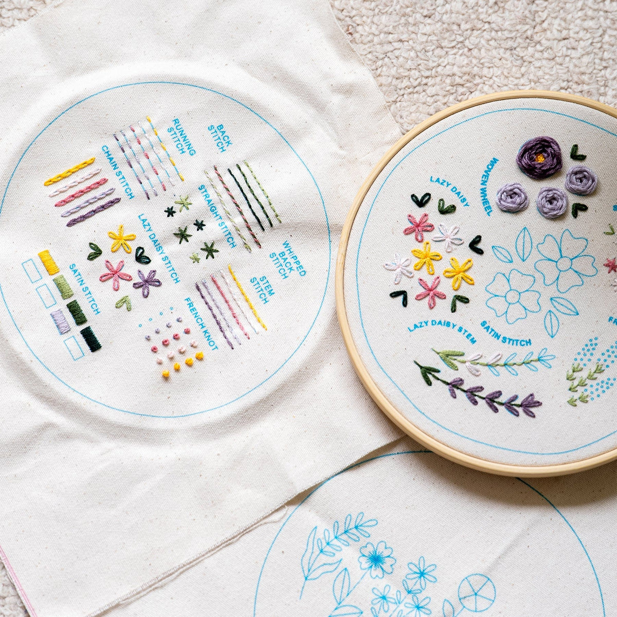 FLORAL SAMPLER Embroidery Kit | Buy Embroidery Kits Online