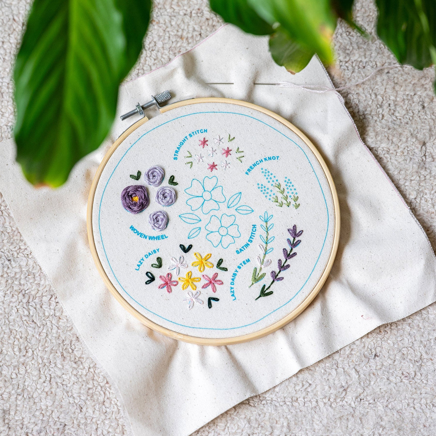 FLORAL SAMPLER Embroidery Kit | Buy Embroidery Kits Online