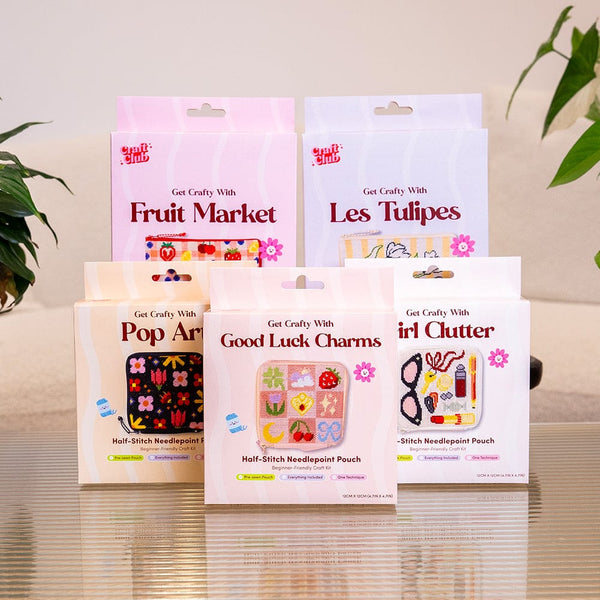 GOOD LUCK CHARMS | Half-Stitch Pouch Kit