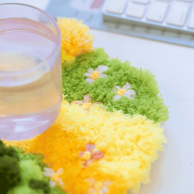 FUZZY & FLORAL Moss Coaster Bundle | Buy DIY Kits Online