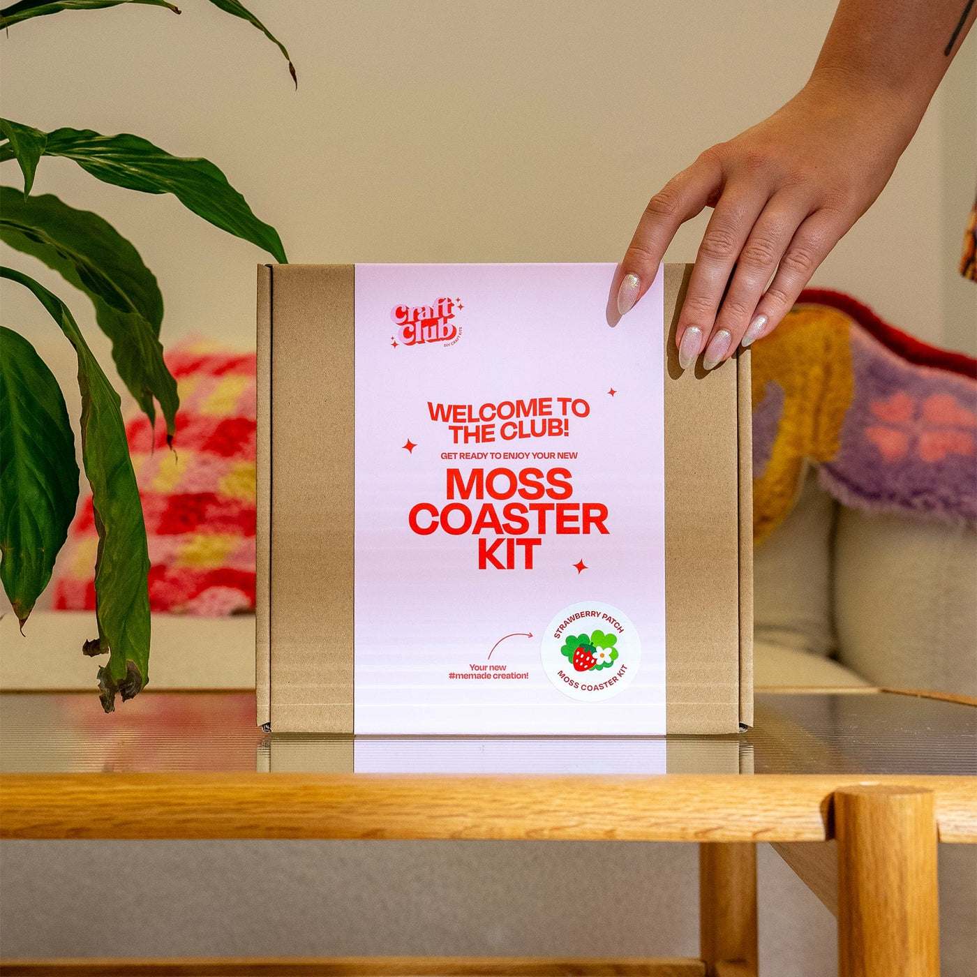 STRAWBERRY - Moss Coaster Kit