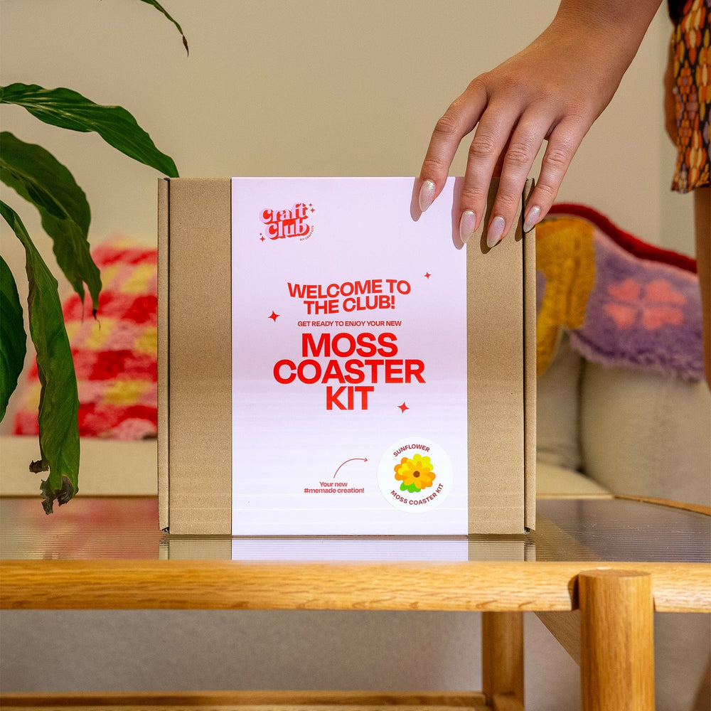 SUNFLOWER - Moss Coaster Kit