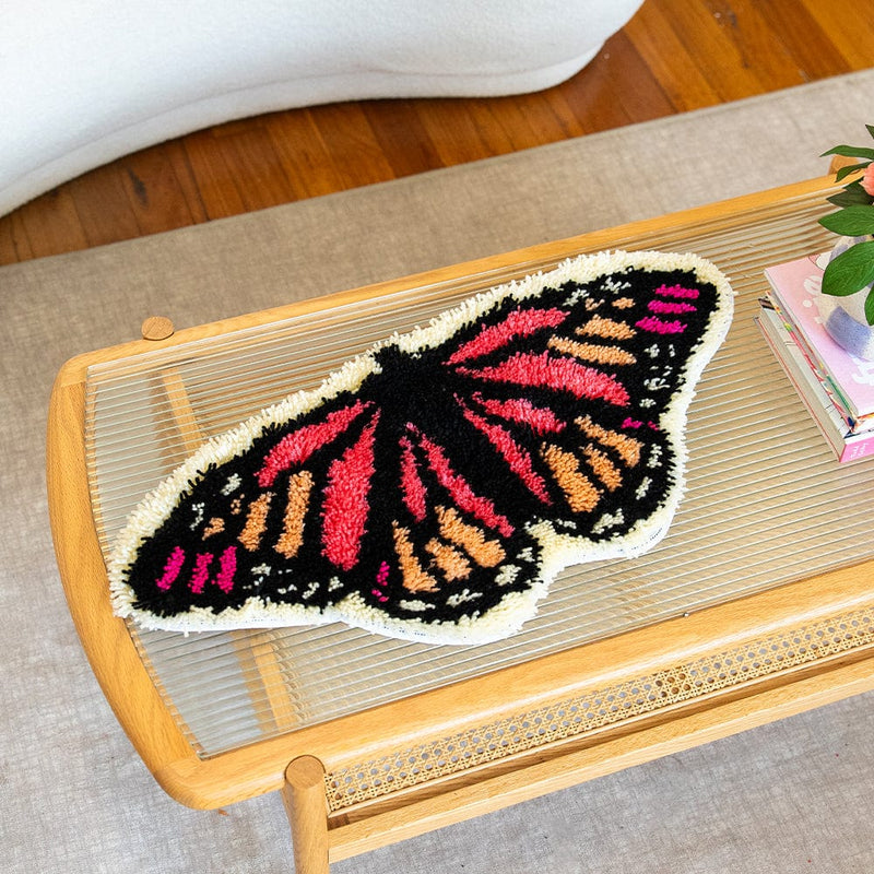 THE BUTTERFLIES - Latch Hook Rug Kit Bundle