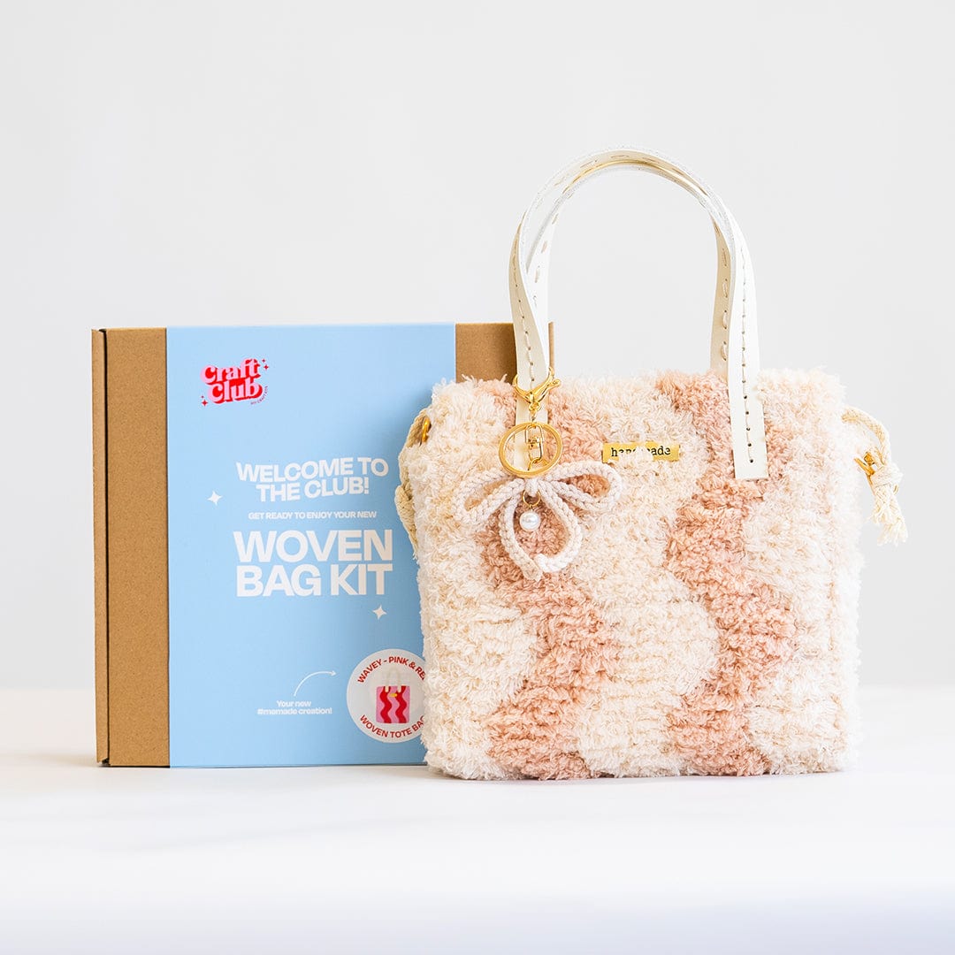 Wavey Neutrals Woven Handbag DIY Kit | Beginner Friendly Craft