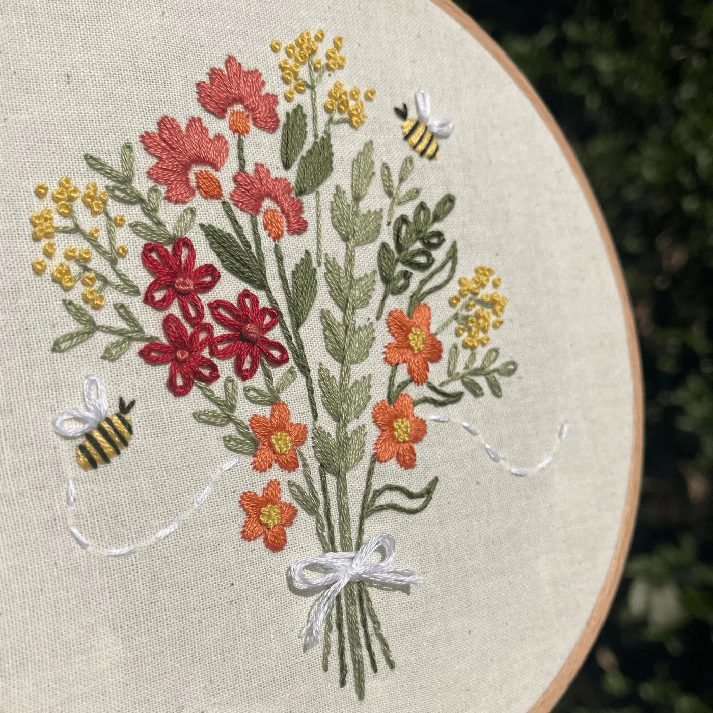 BUZZING BOUQUET Embroidery Kit | Buy Embroidery Kits Online