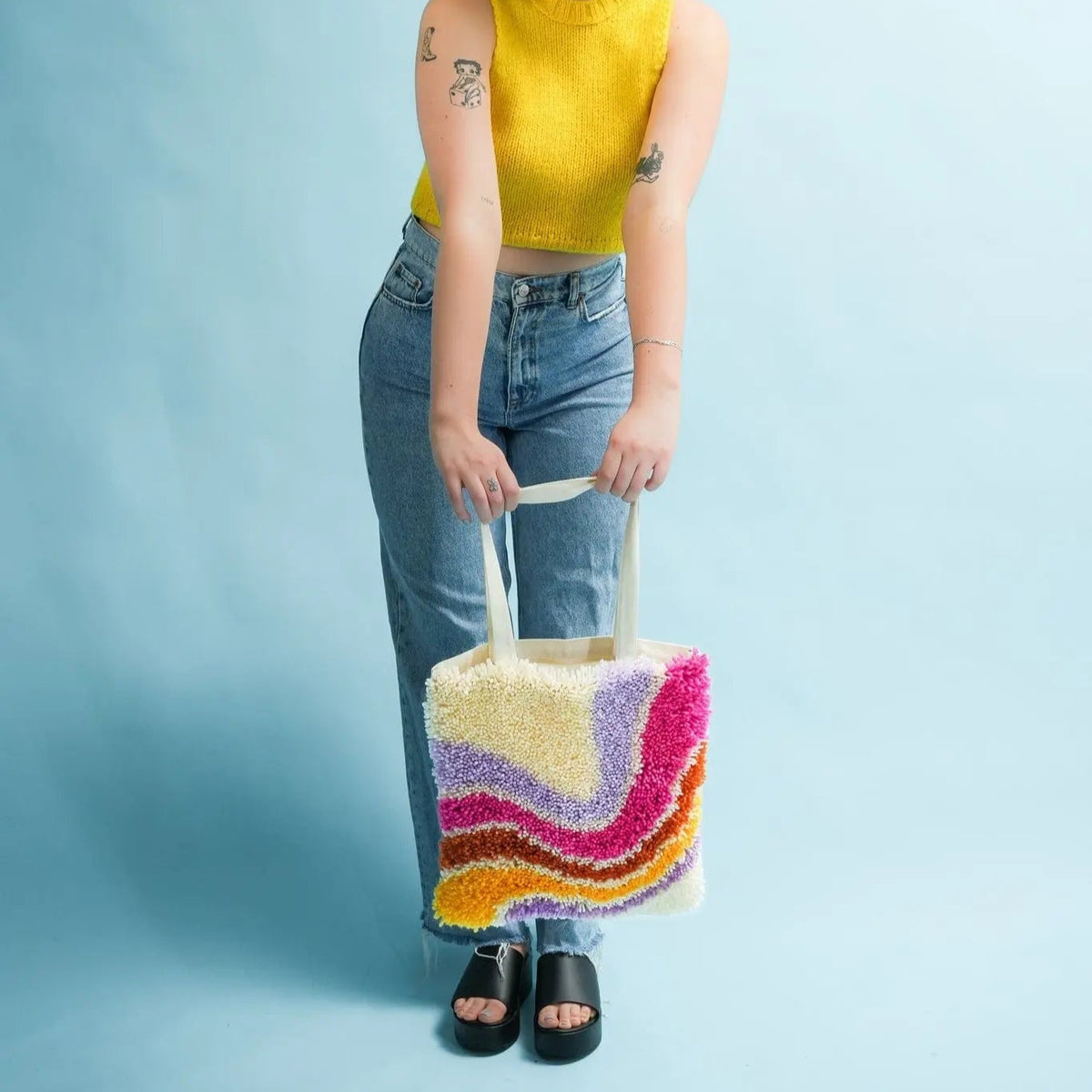 MAKING WAVES DIY Tote Bag Kit | Buy Latch Hook Kits Online