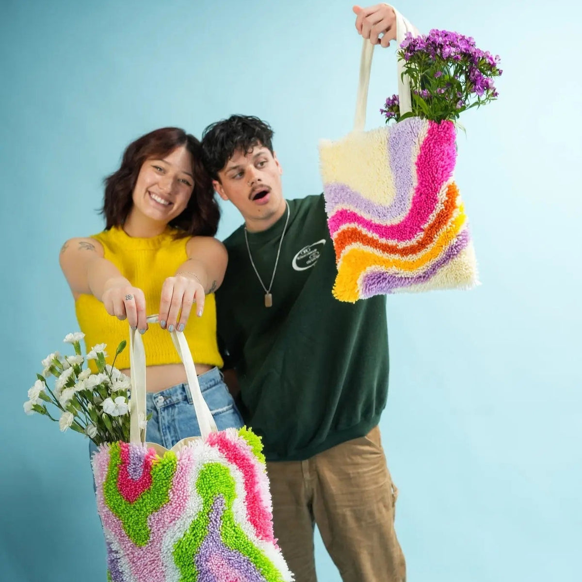 MAKING WAVES DIY Tote Bag Kit | Buy Latch Hook Kits Online